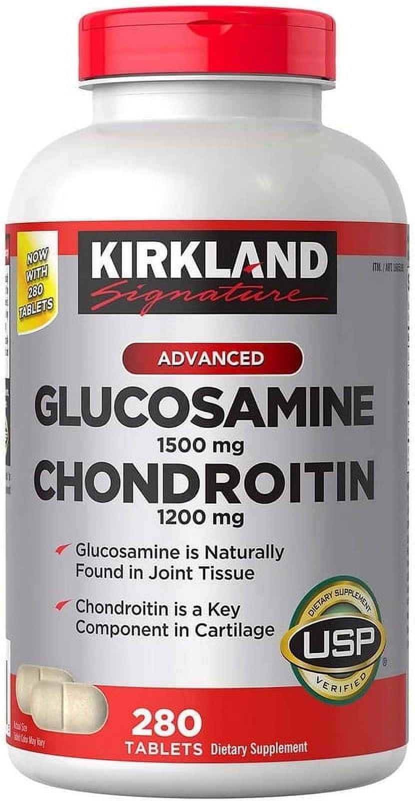 Kirkland Signature Extra Strength Glucosamine 1500mg & Chondroitin ...