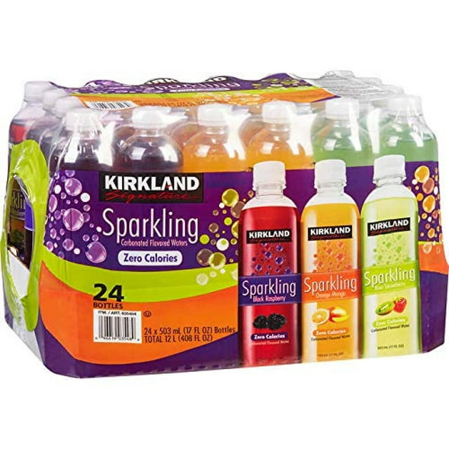 Kirkland Signature Flavored Sparkling Water Variety Club Pack - 24 ct. (17 oz.) - Walmart.com