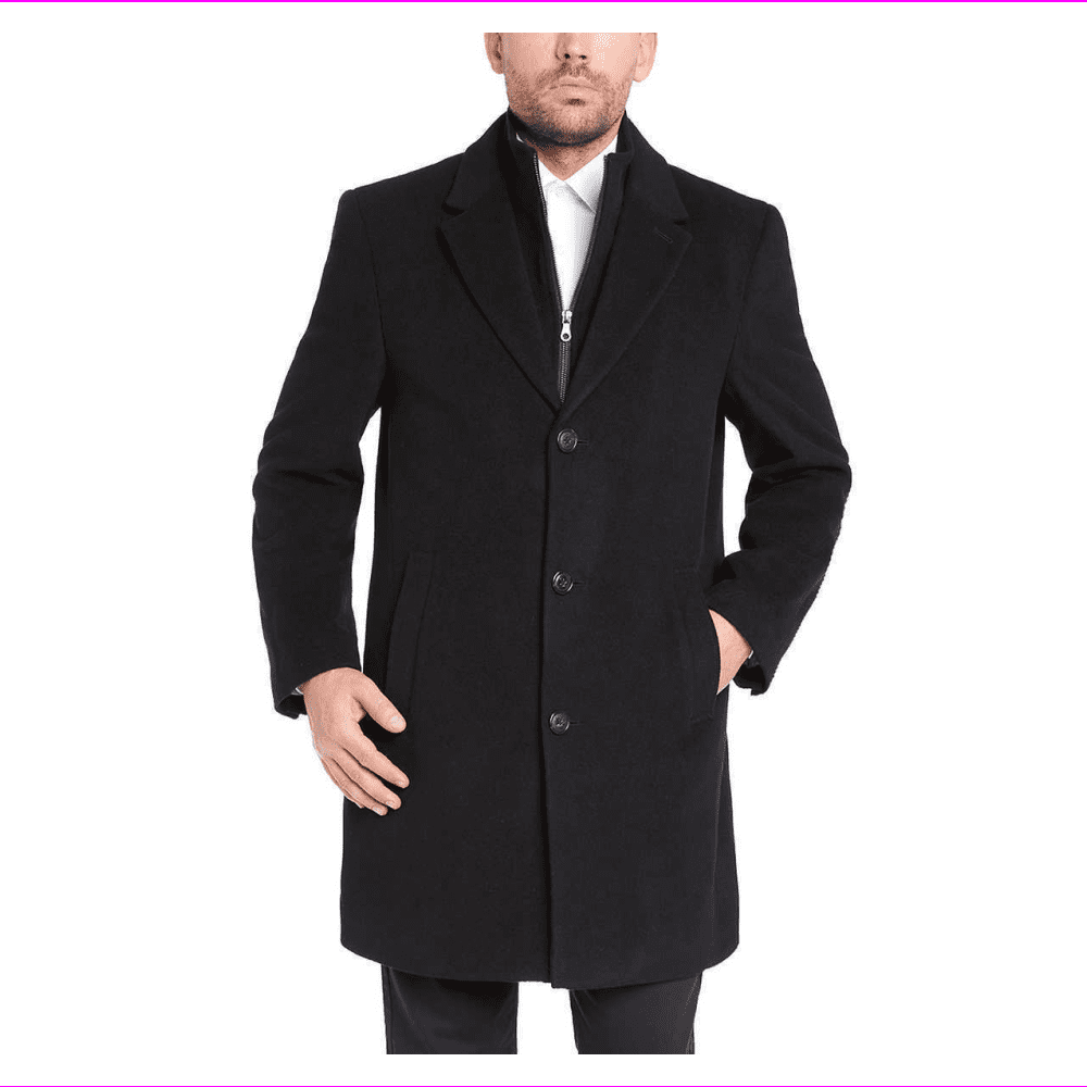 Kirkland Signature Full Lined Wool Cashmere Blend Overcoat w/Removable ...