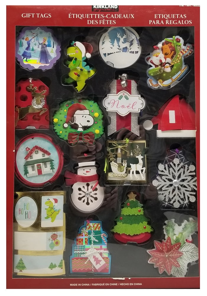 Kirkland Signature Handmade Holiday Gift Tags with Snoopy 84 Pieces ...