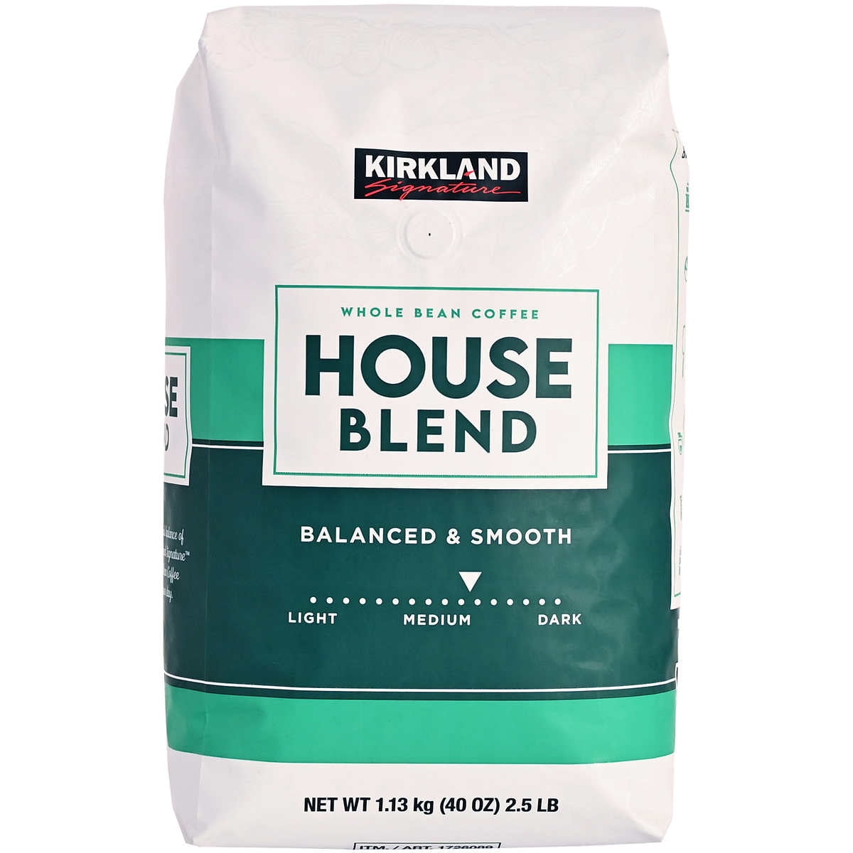KIRKLAND House Blend Whole Bean Coffee Medium Roast 40 Ounce - Walmart.com