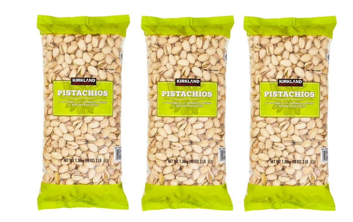 Kirkland Signature California In-Shell Pistachios, Roasted & Salted, 3 ...