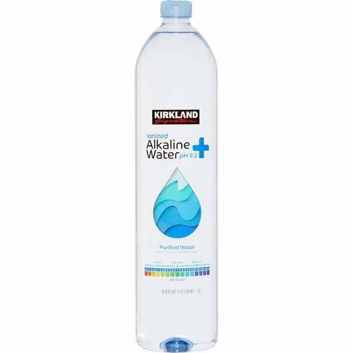 Kirkland Signature, Ionized Alkaline Water, pH 9.5 1L, Pack of 18 ...