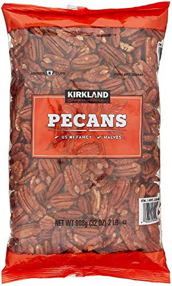 Kirkland Signature Pecan Halves, 2 lbs each, Pack of 3 - Walmart ...