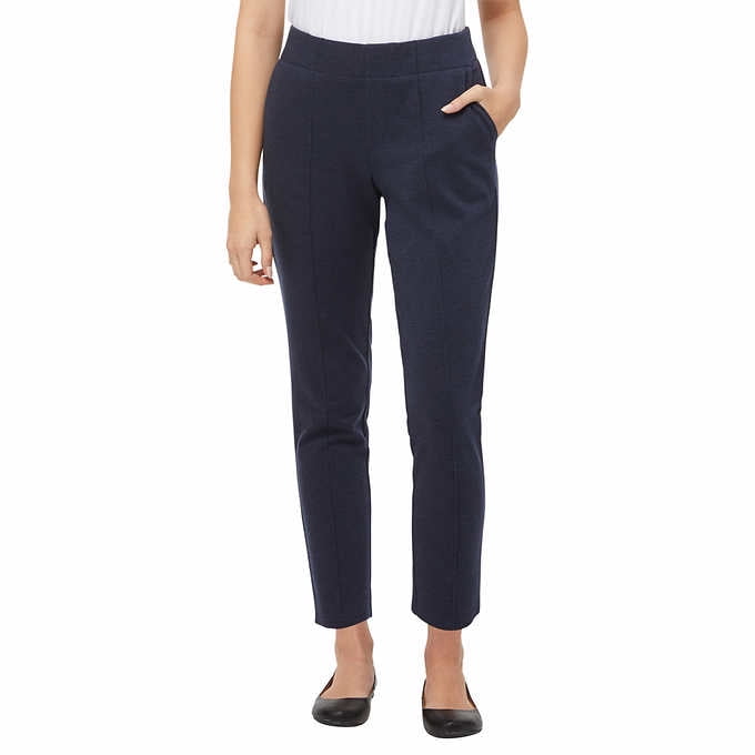 Kirkland Signature Ladies' Comfort Pant (Navy Heather, Medium ...