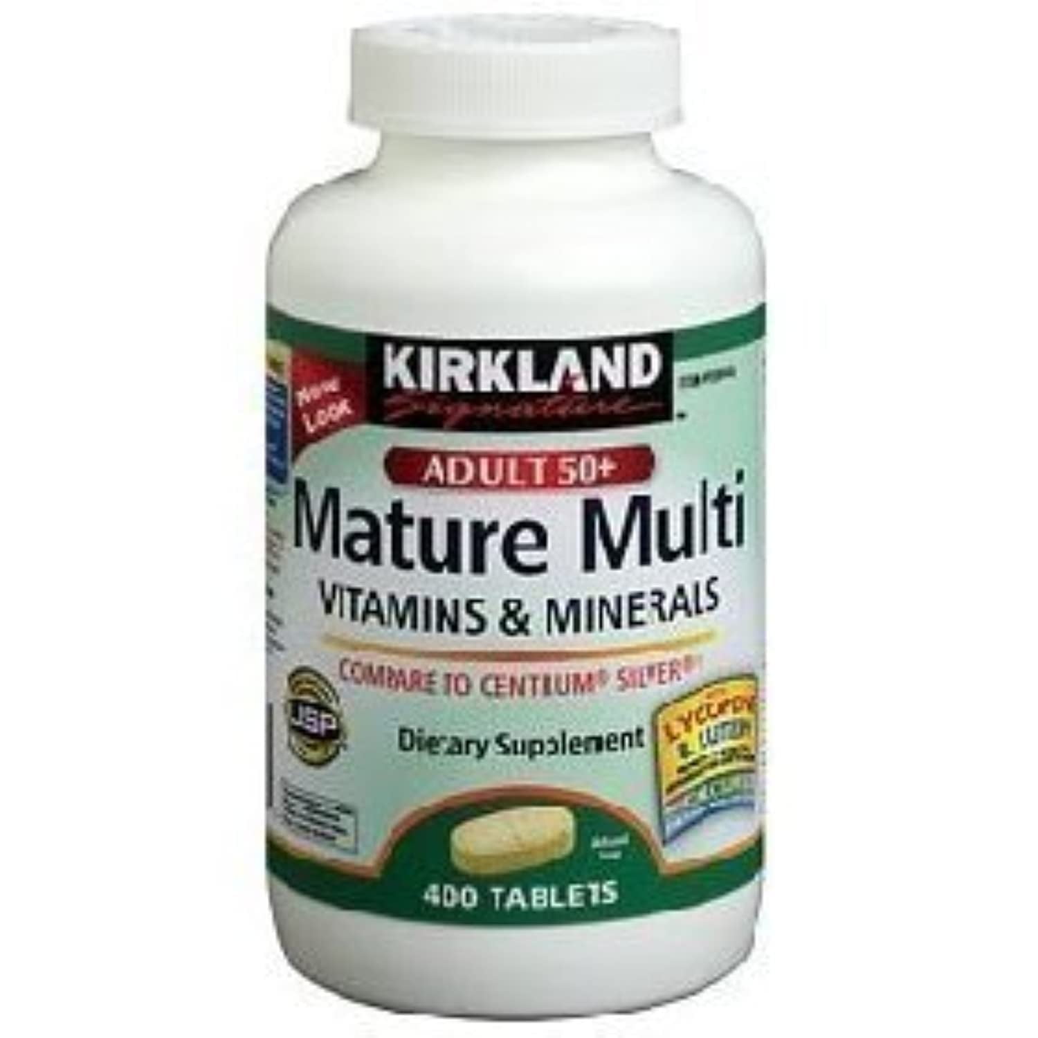 Kirkland Signature Mature Multi Vitamins & Minerals with Lycopene and ...
