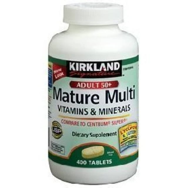 Kirkland Signature Mature Multi Vitamins & Minerals with Lycopene and ...