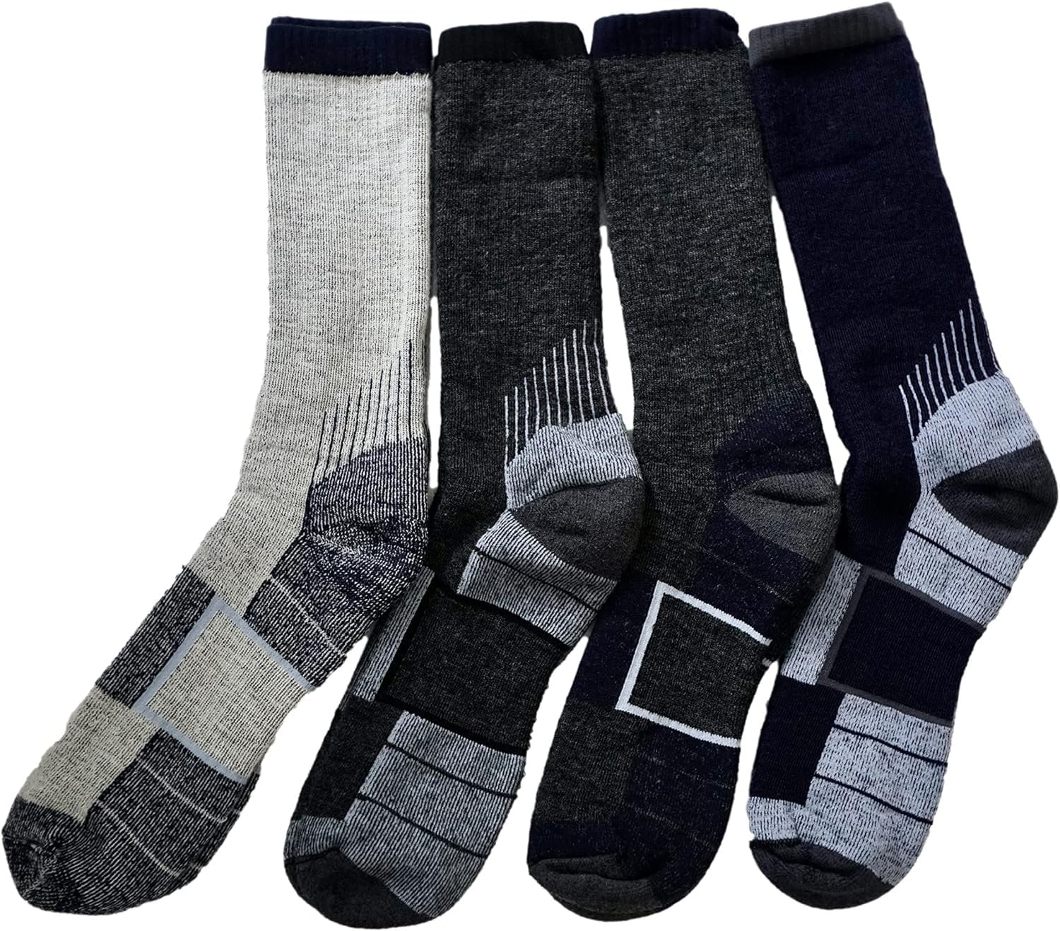 Kirkland Signature Men's Merino Wool Blend Socks, 7-13, 4 Pairs ...