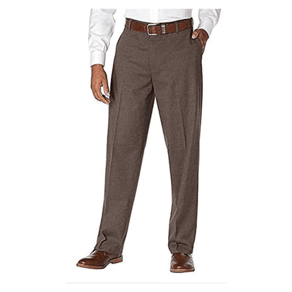 Kirkland Signature Men's Non-Iron Comfort Pant 32x32 Classic Fit ...