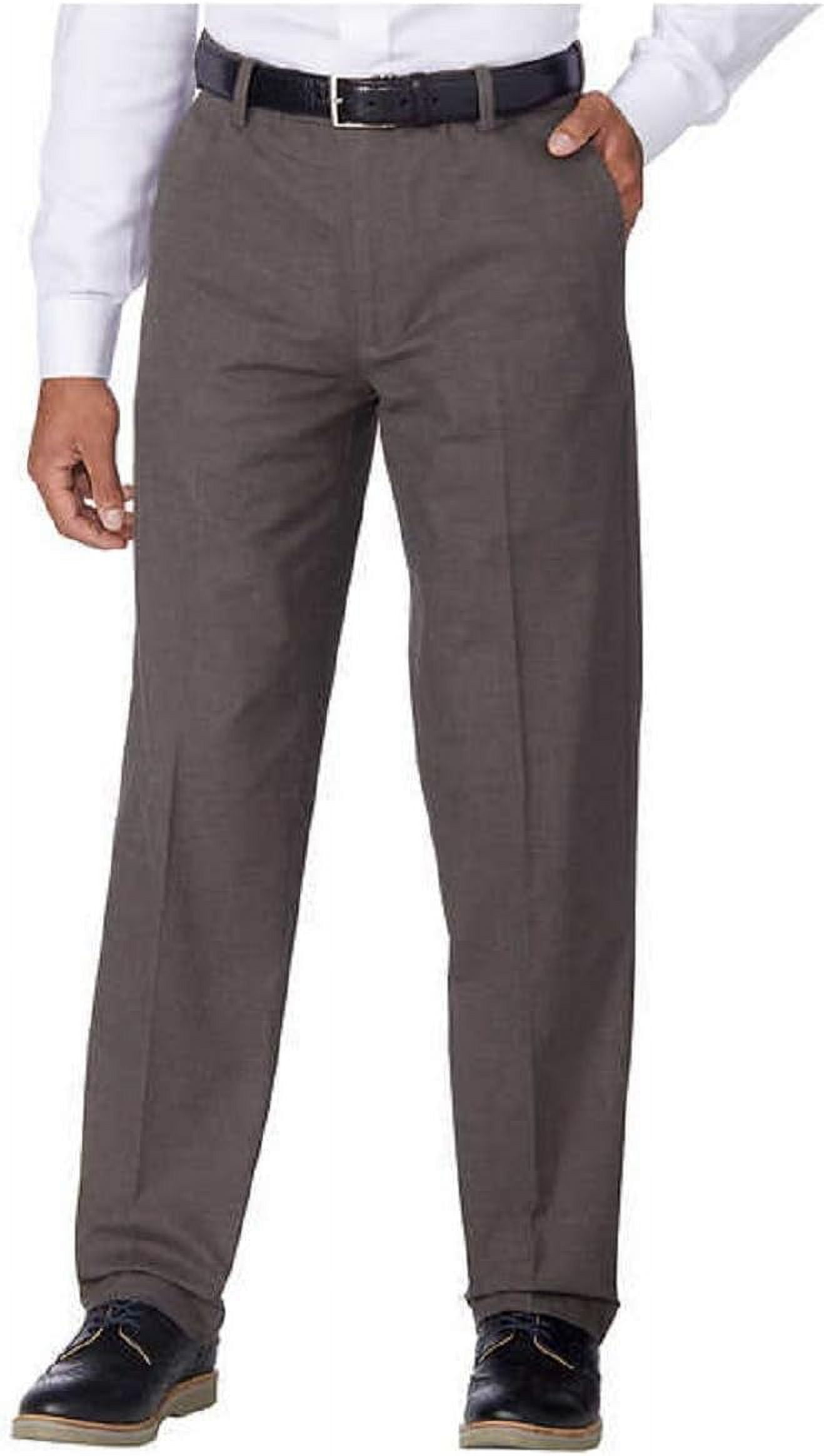 Kirkland Signature Men's Non-Iron Comfort Pant with Expander Waist ...