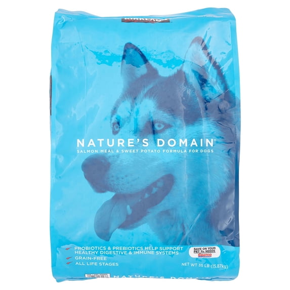 Kirkland Signature Nature's Domain Grain-Free Dog Food, Salmon & Sweet ...