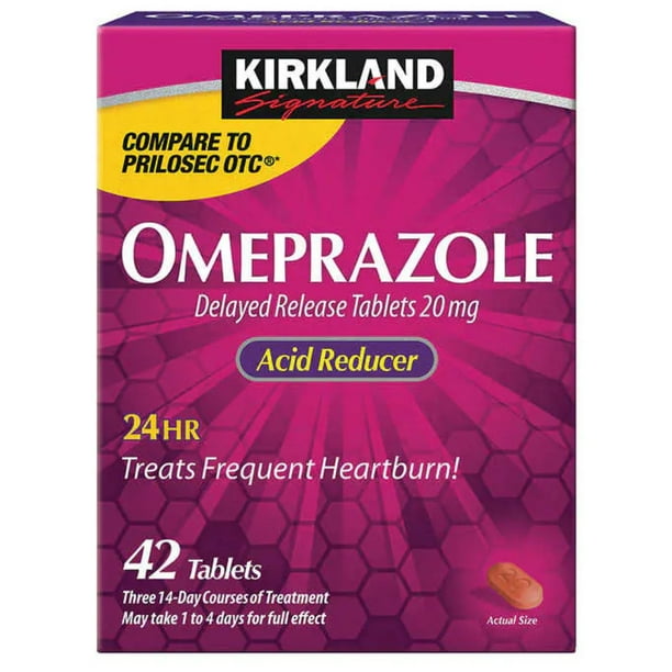 KS Omeprazole Delayed Release Tablets 20 mg - 42 Tablets - Walmart ...