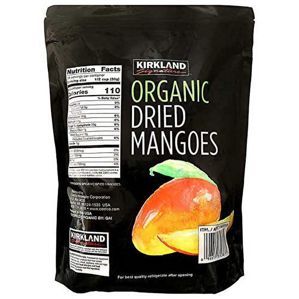 Kirkland Signature Organic Dried Mangoes, 2.5 Pounds (Pack of 2 ...
