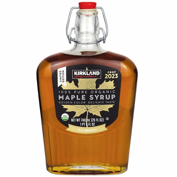 Kirkland Signature Organic Golden Maple Syrup, 25 fl oz - Walmart ...