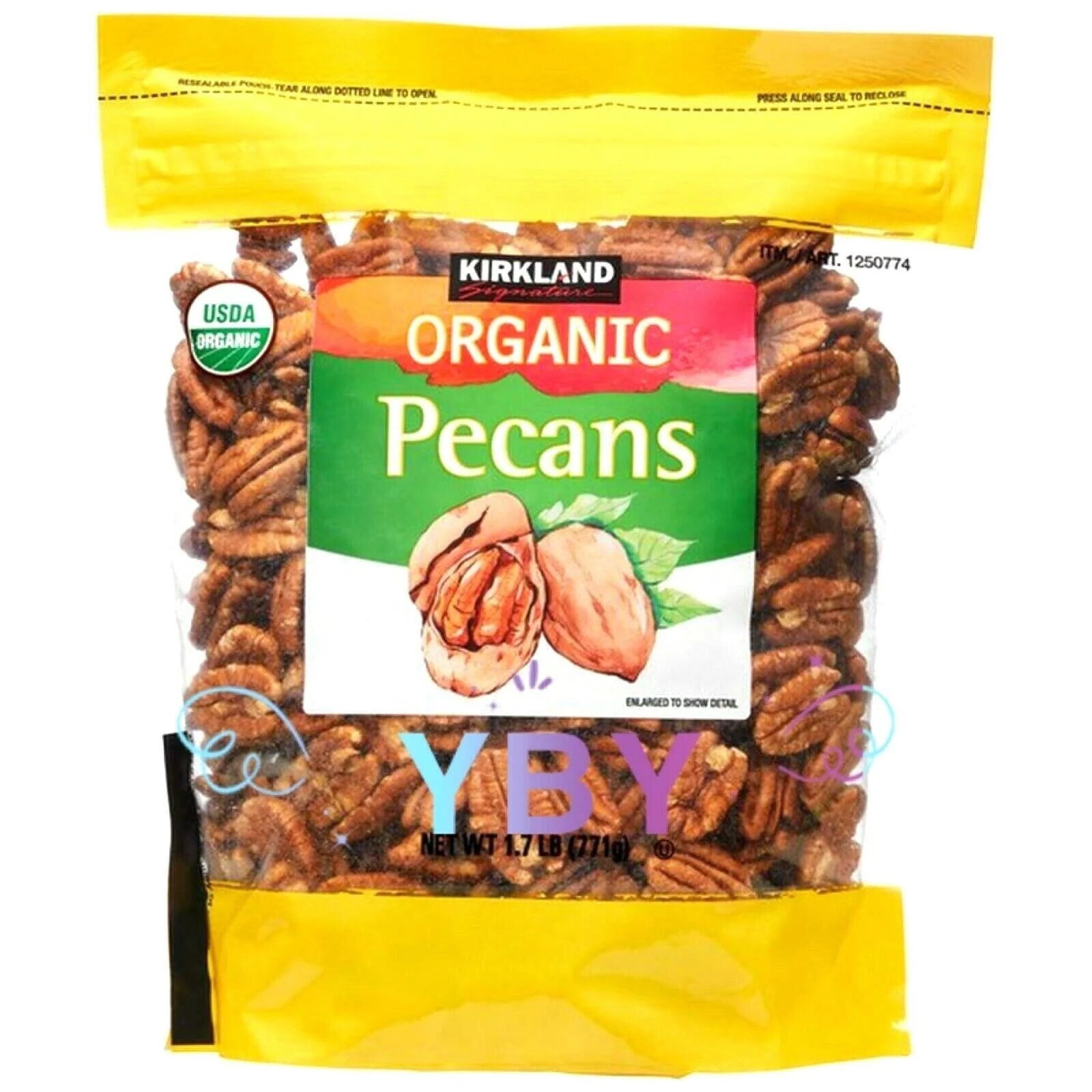 Kirkland Signature Organic Pecans 1.7 LB - Walmart.com