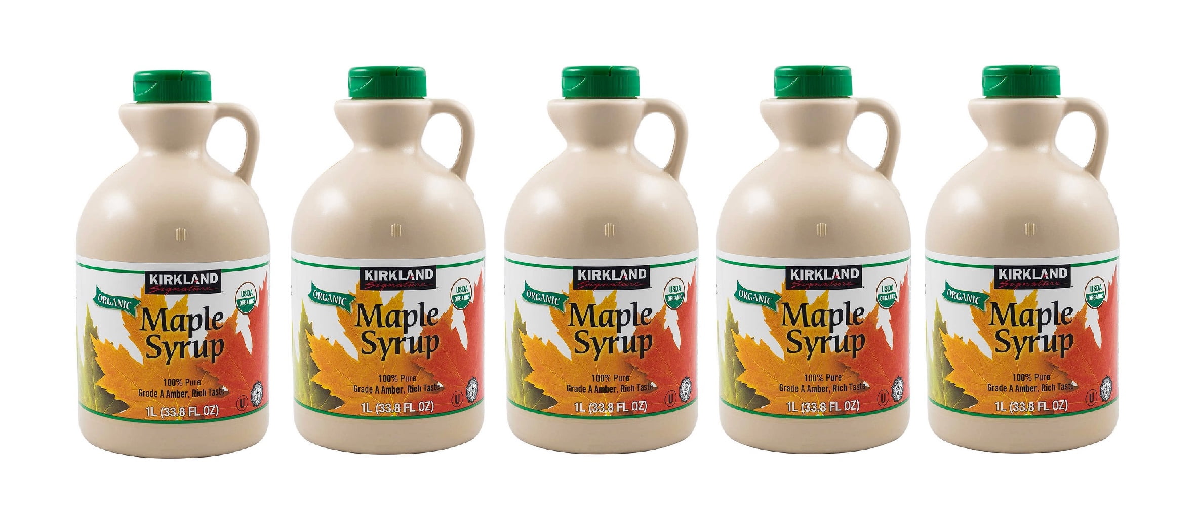 Kirkland Signature Organic Pure Natural Maple Syrup, Grade A Amber Rich ...