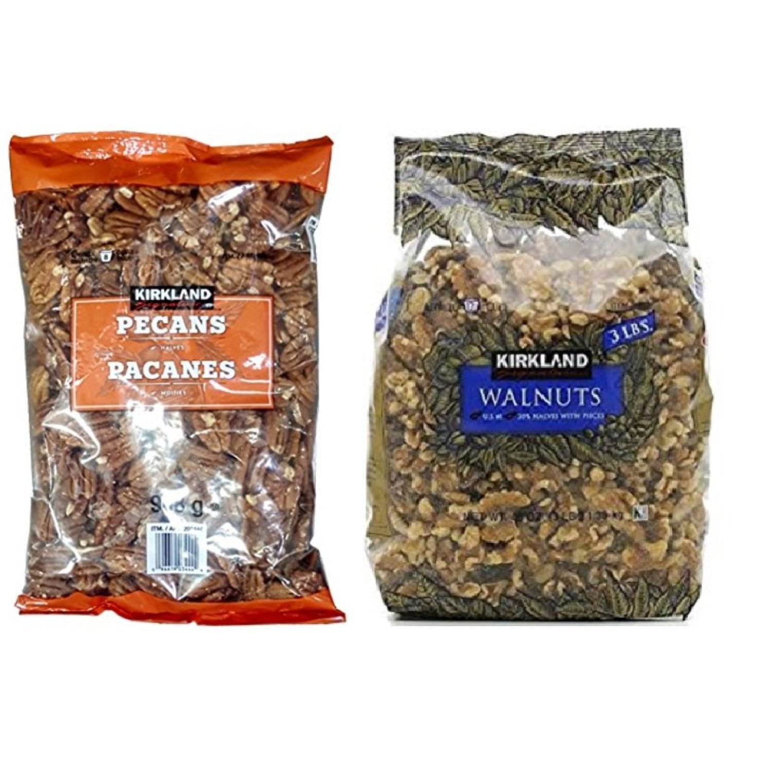 Kirkland Signature Pecan and Walnuts Bundle - Includes Kirkland ...