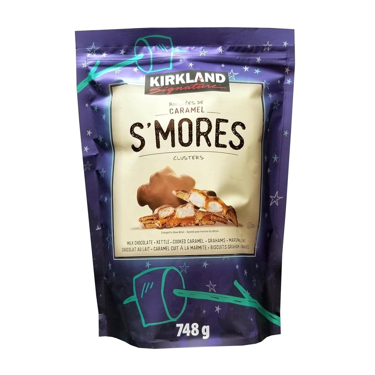 Kirkland Signature Smore Caramel Cluster, Milk Chocolate, 26.3 Ounce ...
