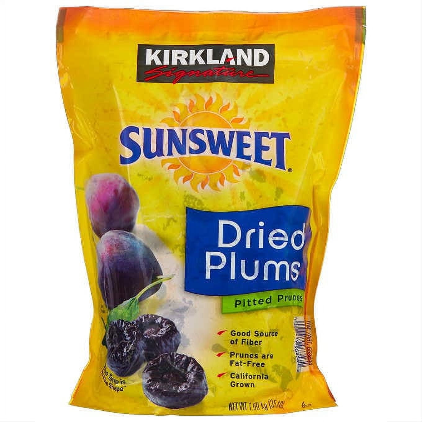 Kirkland Signature, Sunsweet Whole Dried Plums, Pitted Prunes, 3.5 lbs ...