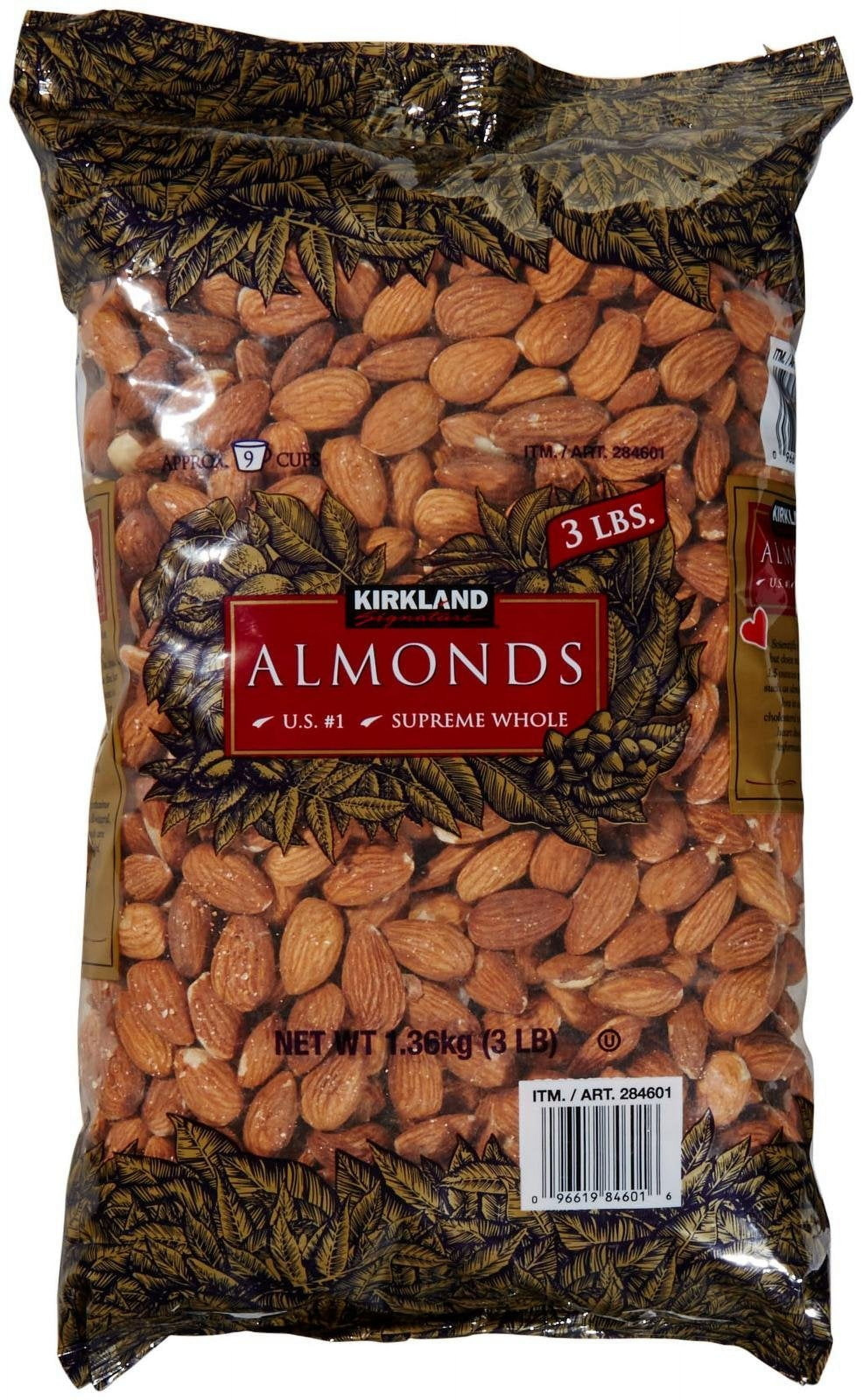Kirkland Signature Supreme Whole Almonds, 3 Pound - Walmart.com
