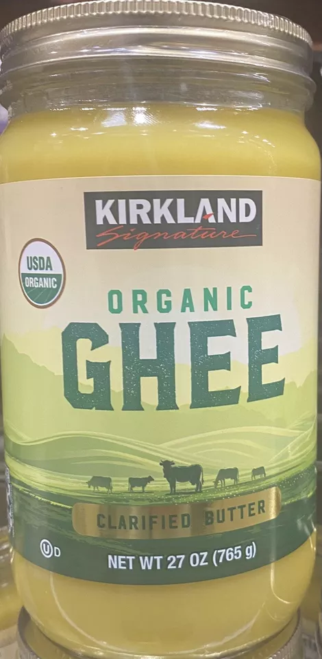 Kirkland Signature USDA Organic Ghee Clarified Butter 27 Oz Jar - 2 ...