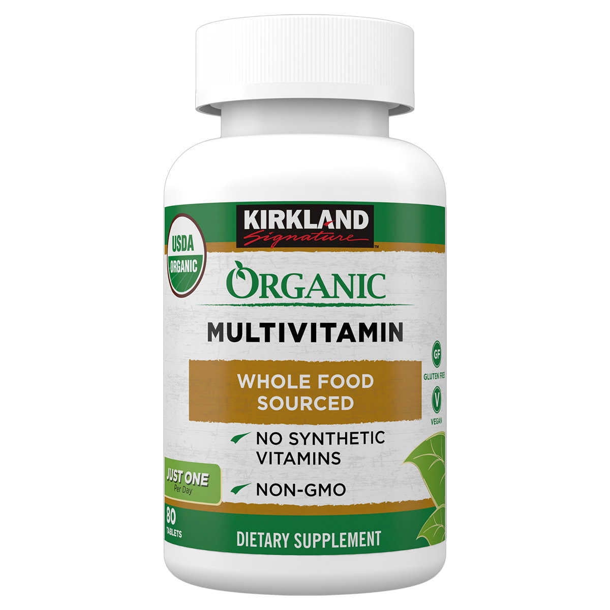 Kirkland Signature Organic Multivitamin - 80 Coated Tablets, USDA ...