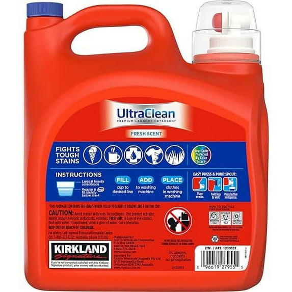Kirkland Signature Ultra Clean Premium Laundry Detergent with 2X ...