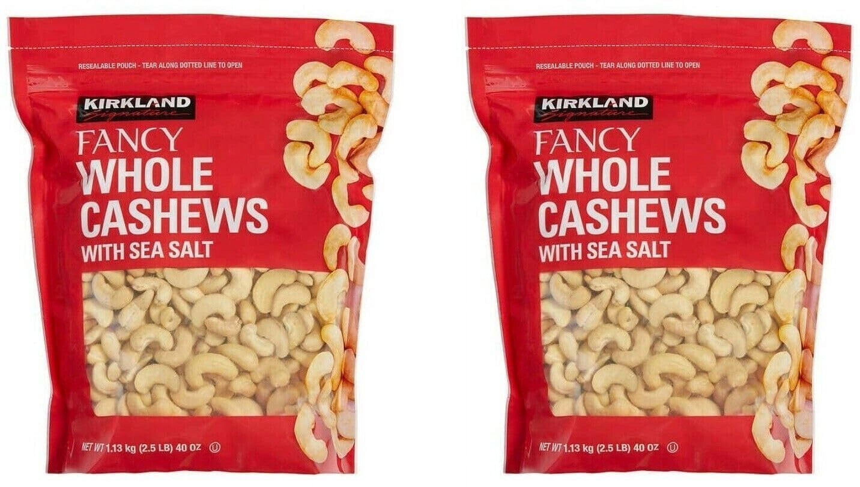 Kirkland Signatureââ€Ž¢ Whole Cashews 2.5 Lb. Jars, Fancy Grade Mothers ...