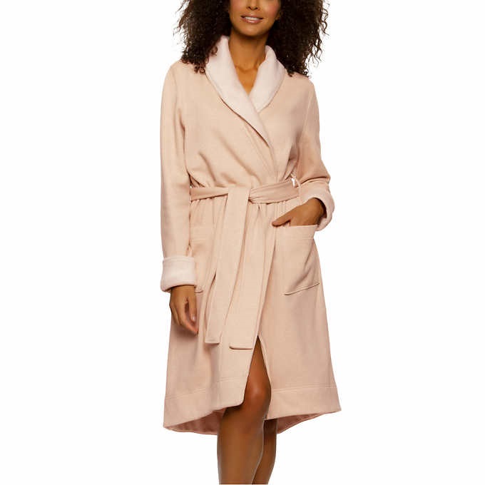 Kirkland Signature Ladies' Fleece Lined Robe - Walmart.com