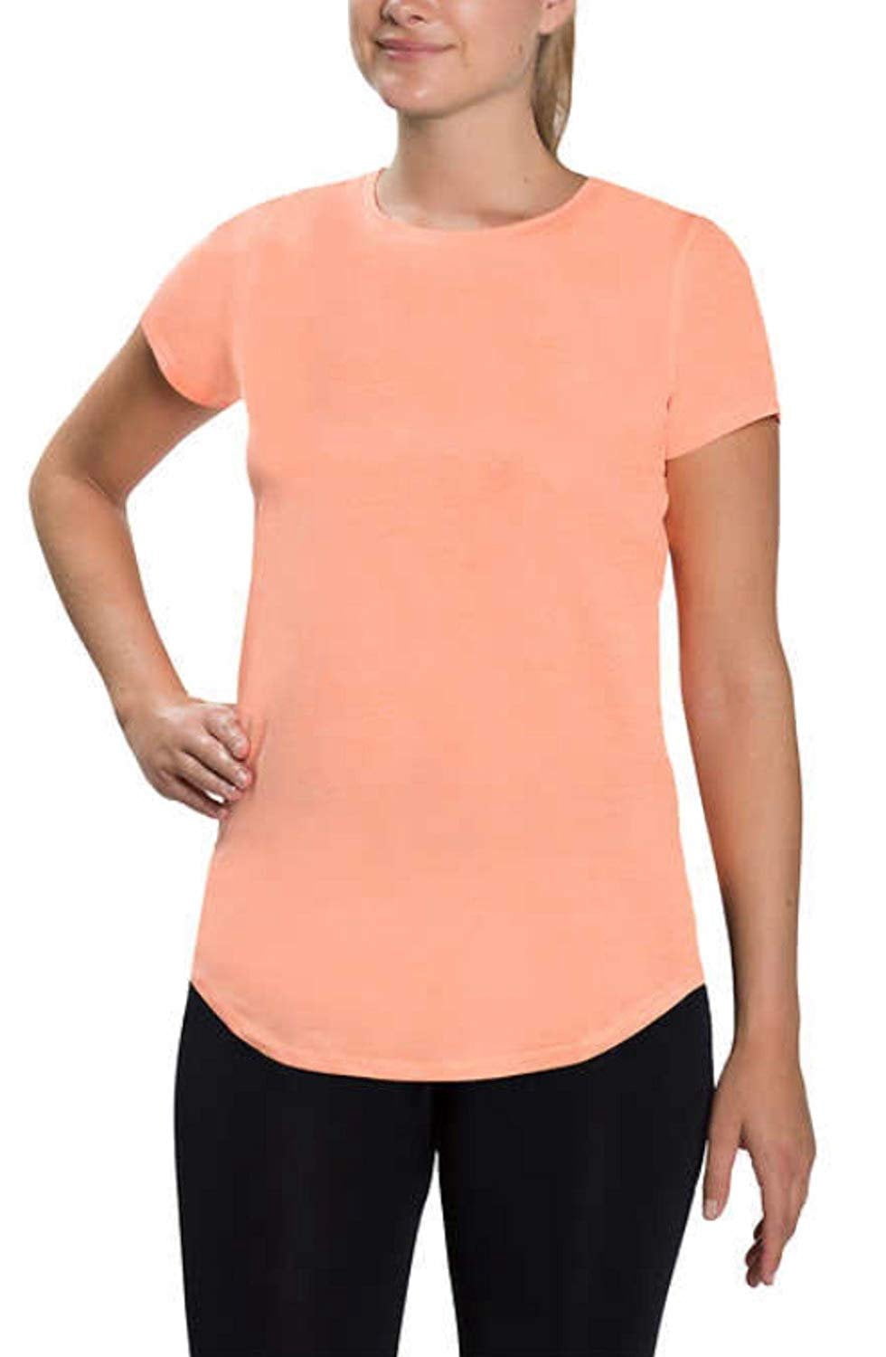 Kirkland Signature Womens Active Tee Orange, Medium - Walmart.com