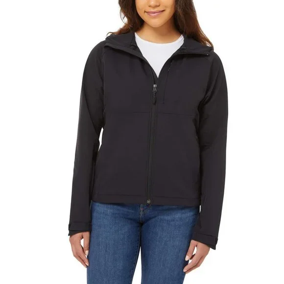 Kirkland Signature Womens Water Repellant Rain Jacket Black S - Walmart.com