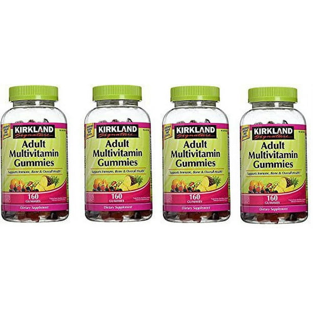 Kirkland Signature cBlWCe Adult Multi Gummies, 4 Pack (640 Count ...