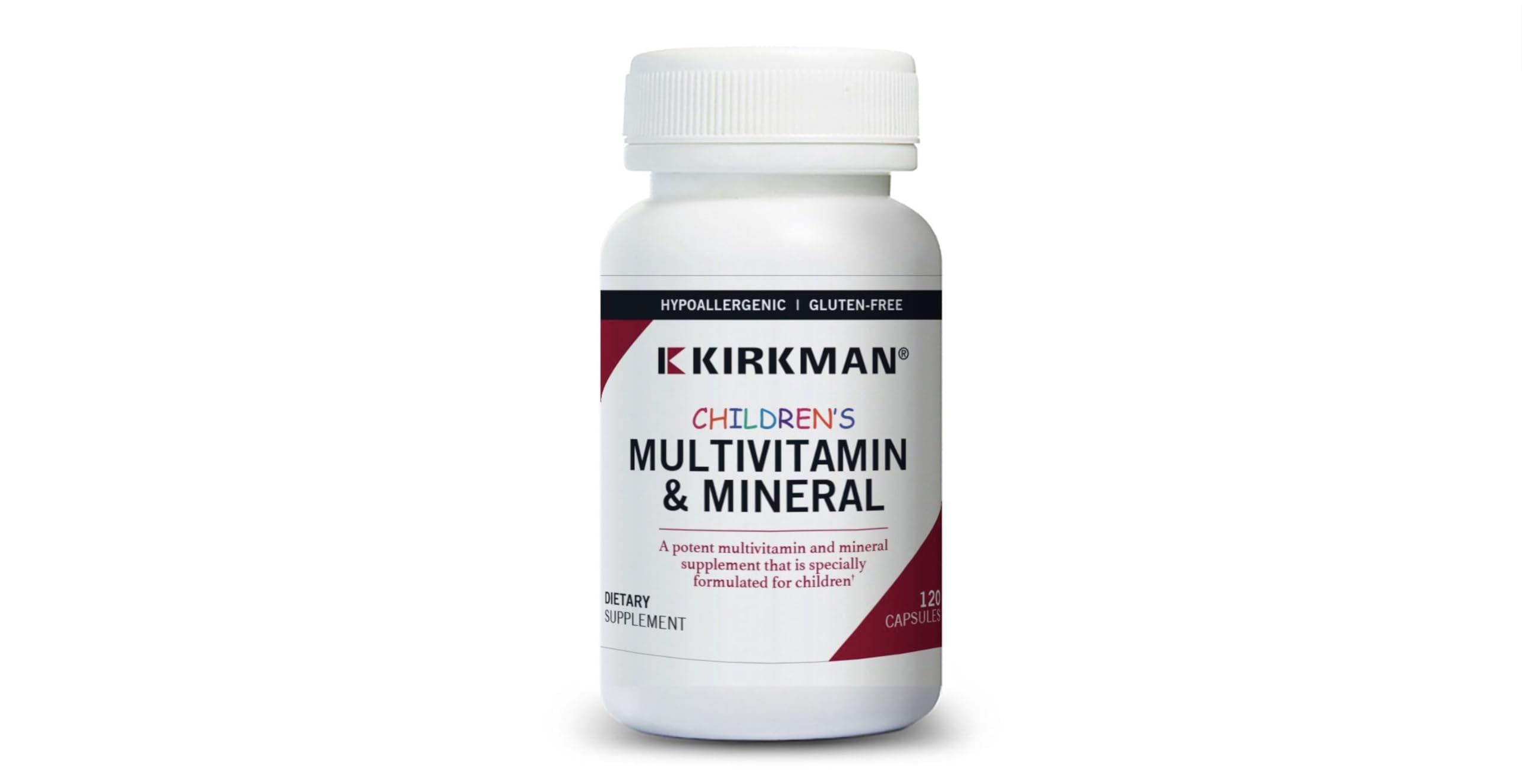Kirkman - Children’s Multivitamin & Mineral Capsules - 120 Capsules ...