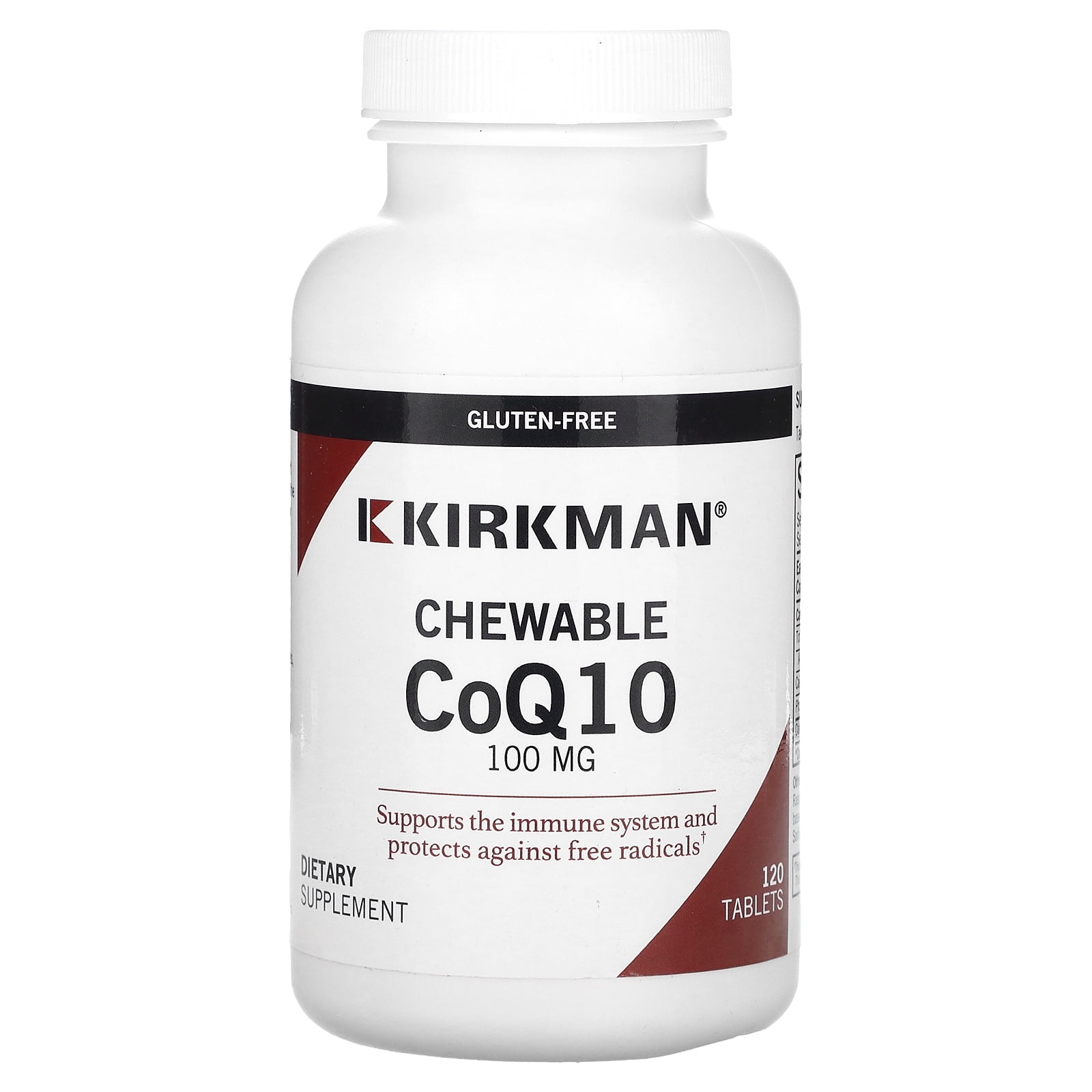 Kirkman Labs Chewable CoQ10, 100 mg, 120 Tablets - Walmart.com
