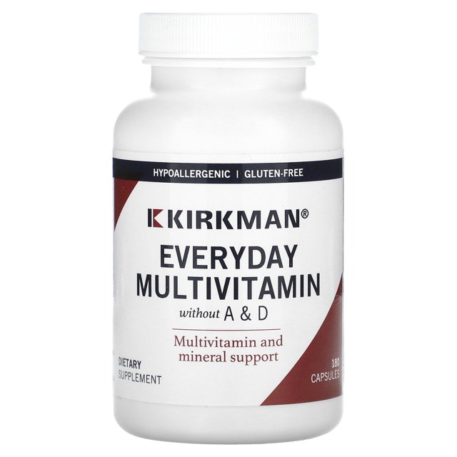 Kirkman Labs Everyday Gluten-Free Multivitamin & Mineral Supplement, No ...