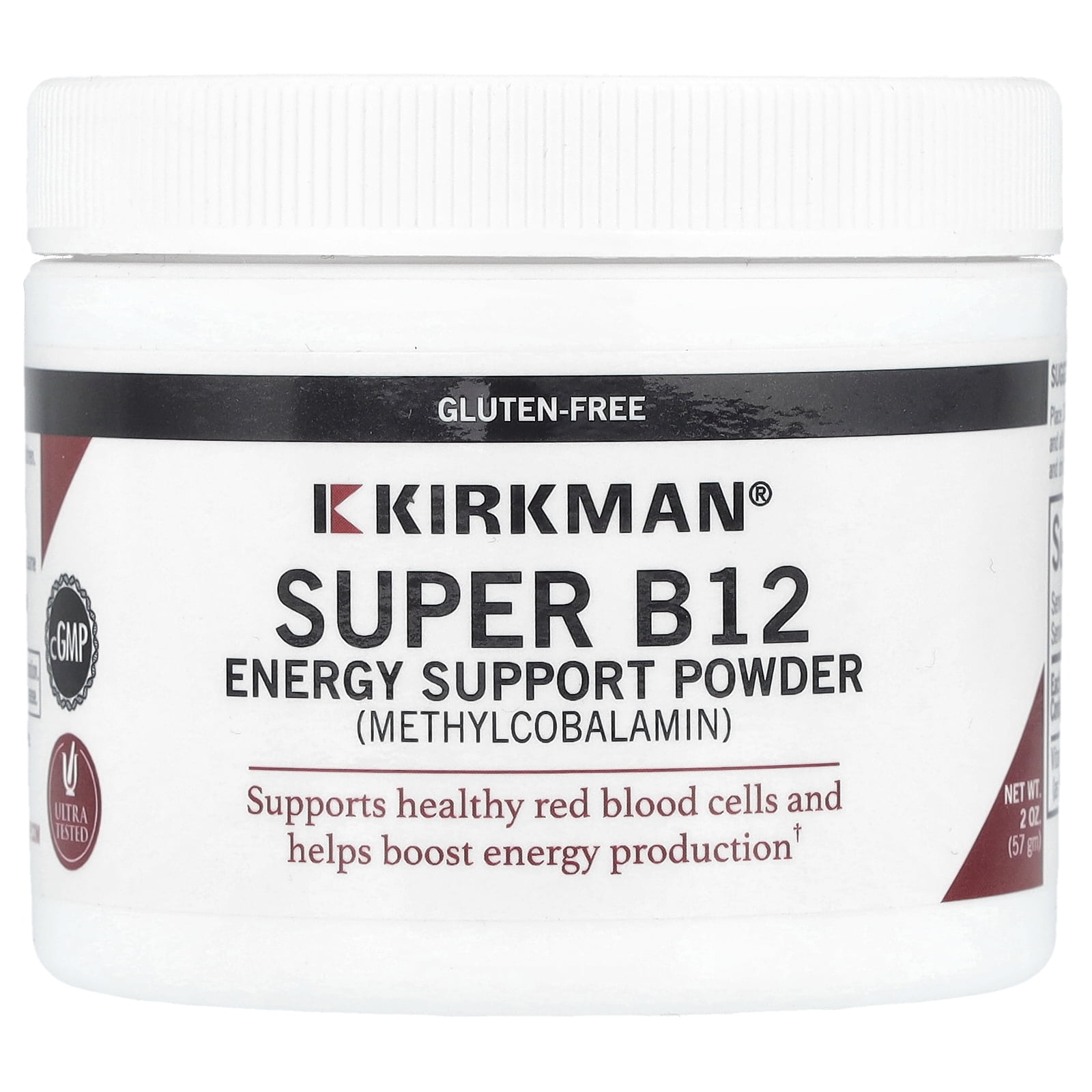 Kirkman Labs Super B12, Energy Support Powder, 2 oz (57 g) - Walmart.com