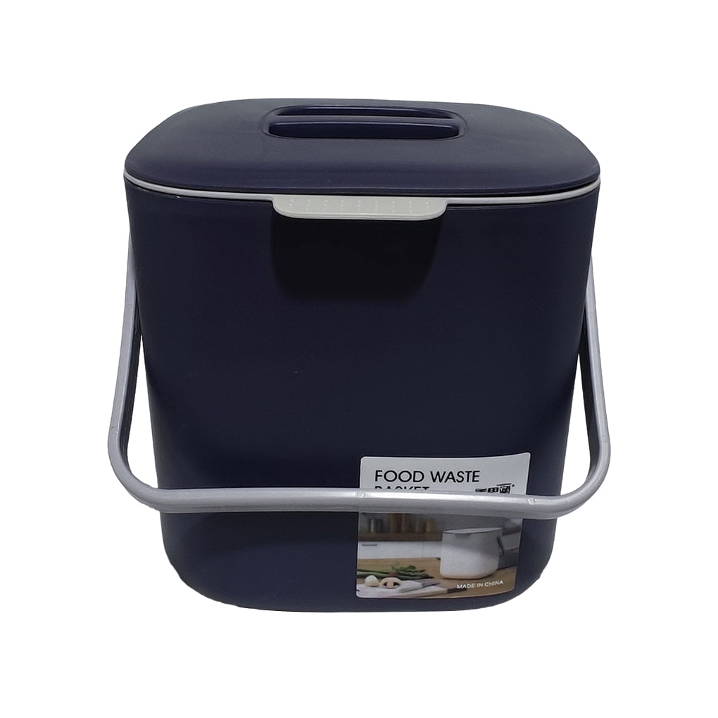 Kironypik Kitchen Trash Can with Lid Wall-mounted Food Waste Baskets ...