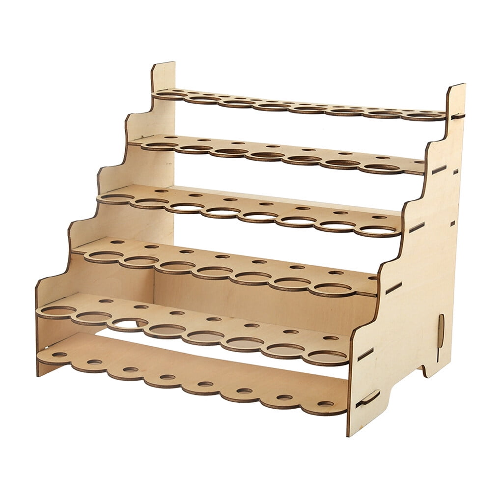 Kironypik Model Paint Organizer Wooden Multi-layer Pigment Shelf ...