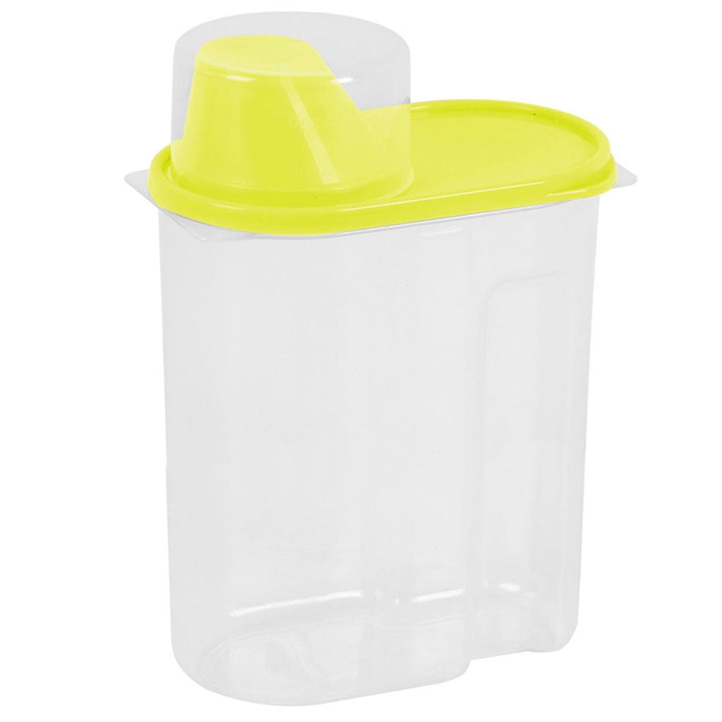 Kironypik Plastic Cereal Dispenser Storage Container Slim Kitchen Dry ...