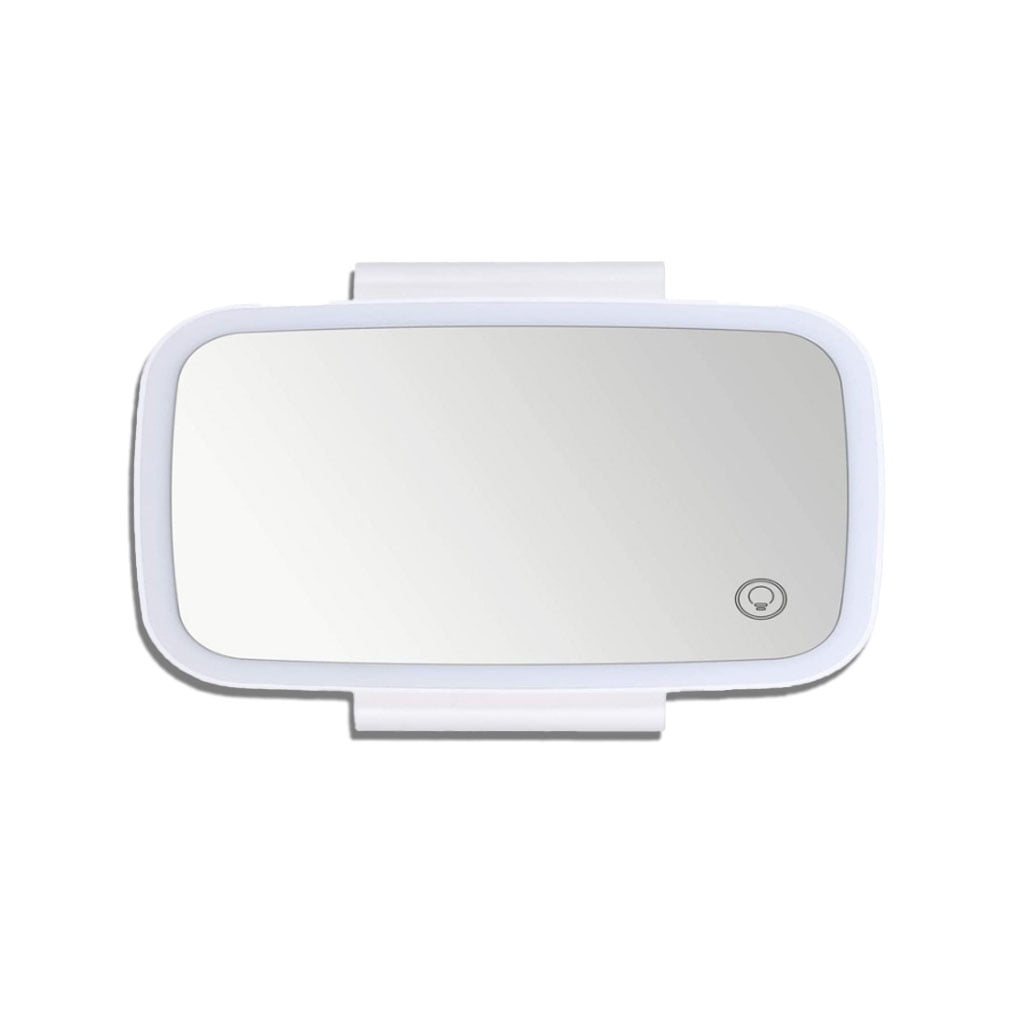 Kironypik Rechargeable Car Mirror with LED Lights Sun Visor Lighted ...