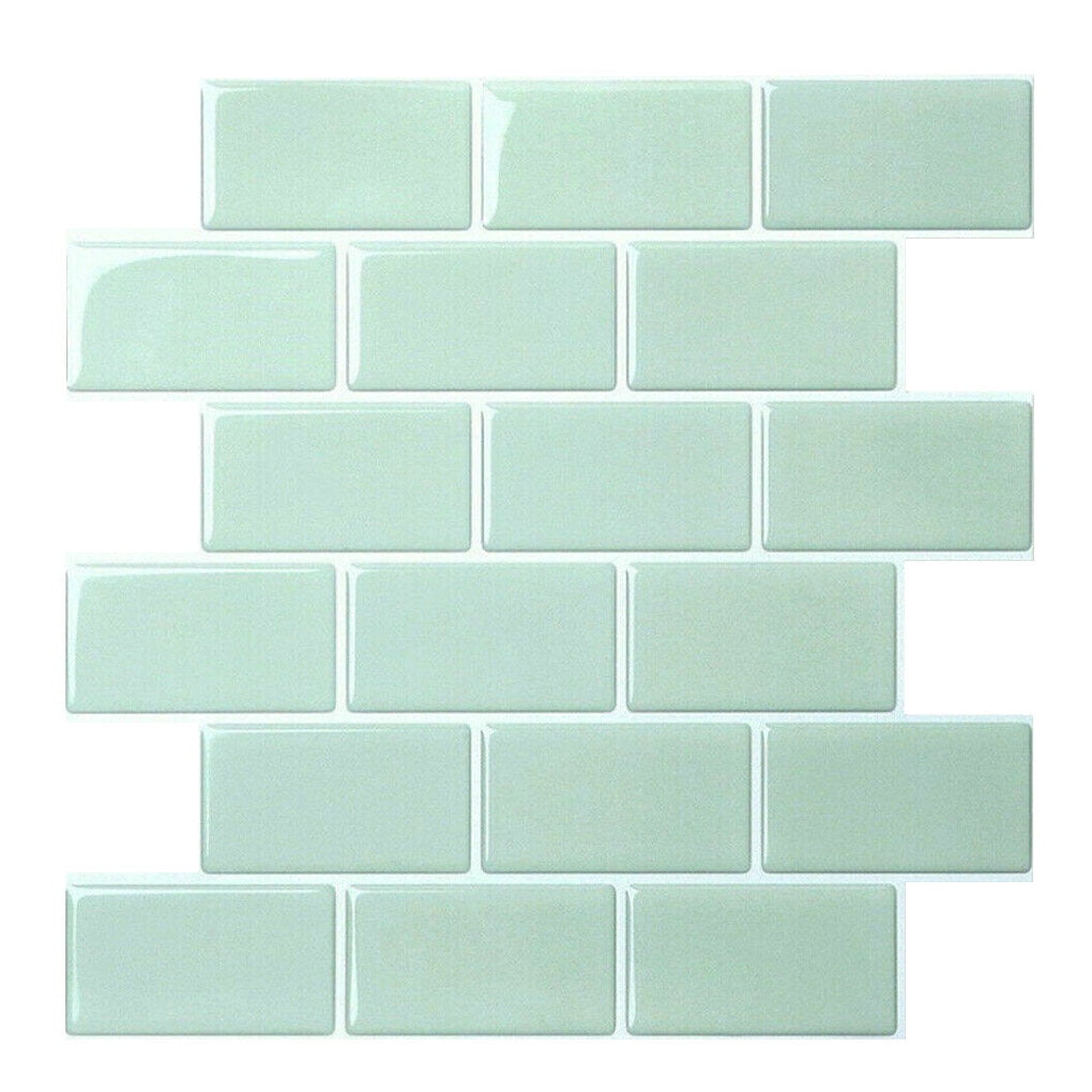 Kironypik Wall Tile Sticker 3D Brick Plastic Wallpaper Self-Adhesive ...