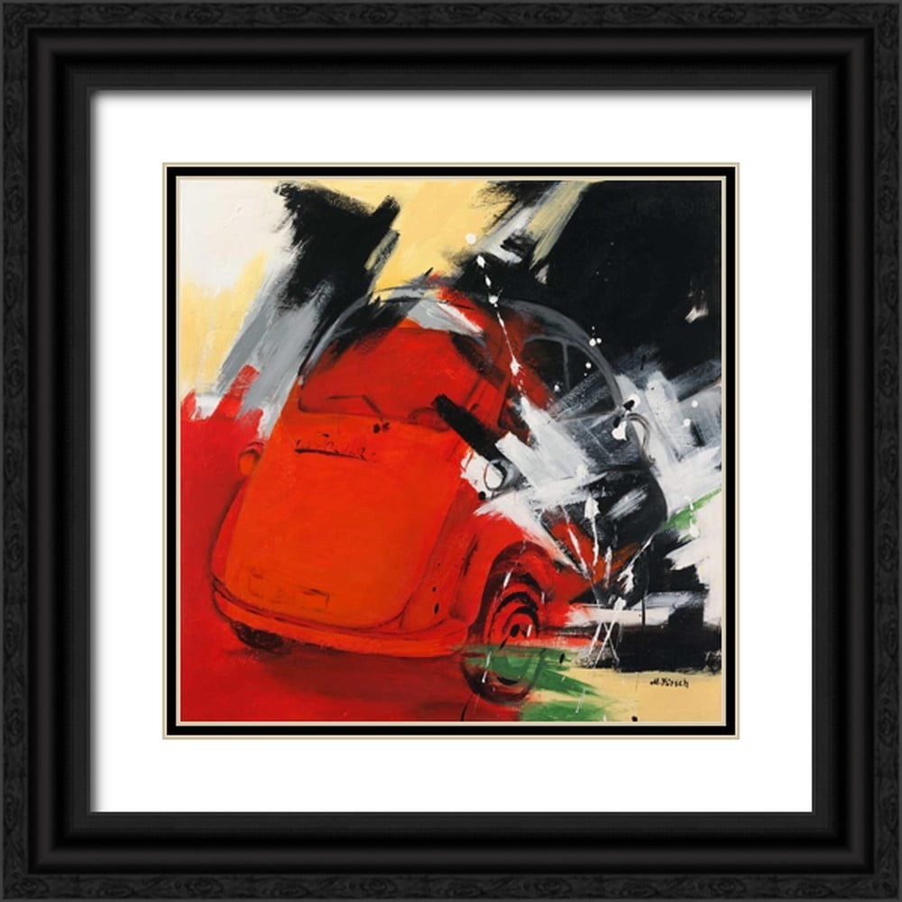 Kirsch-Ulbricht, Monika 12x12 Black Ornate Wood Framed with Double ...