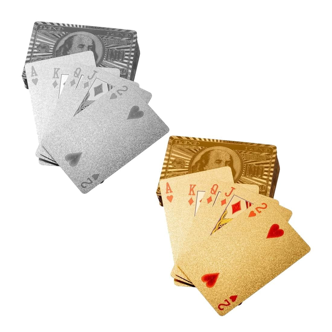 Kirti Gold & Silver Deck Of Waterproof Playing Cards For Adult ...