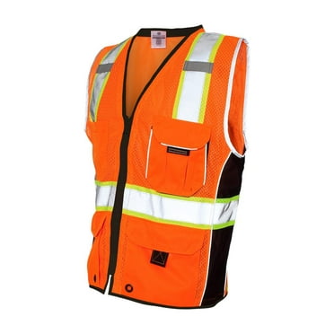 Kishigo - Premium Black Series Heavy Duty Vest - 1513-1514 - Orange - Size: XL - Walmart.com