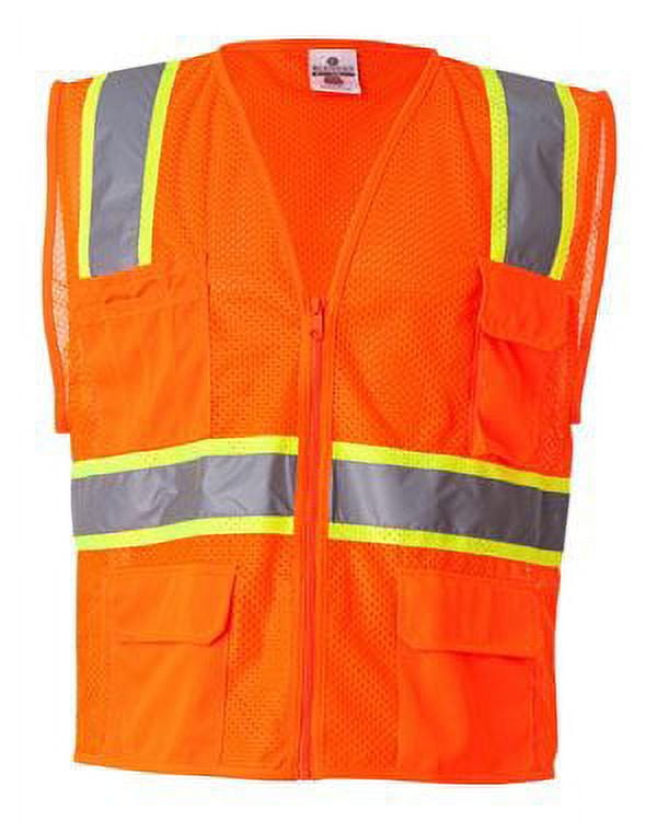 Kishigo Ultra-Cool Multi Pocket Vest 1195-1196 Orange 2XL - Walmart.com