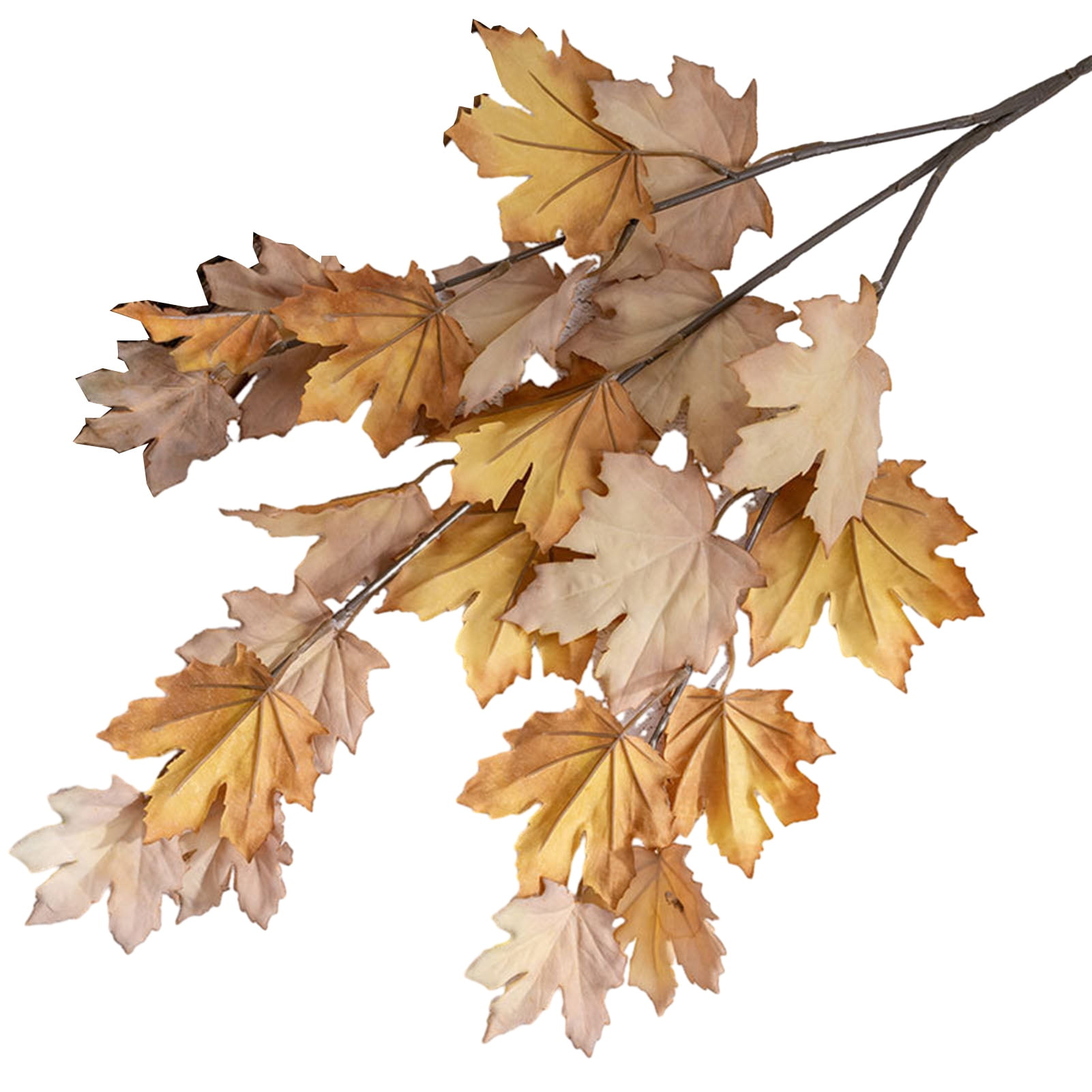Kiskick Artificial Maple Leaf Decoration Realistic Artificial Maple ...
