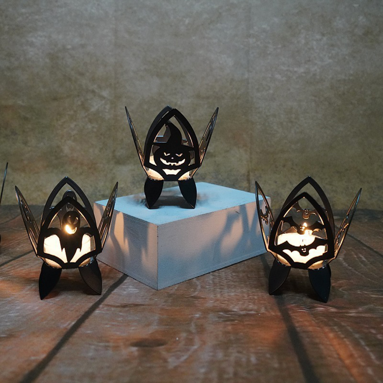Kiskick Artistic Iron Bat Candlestick - Creative Shape, High Durability ...