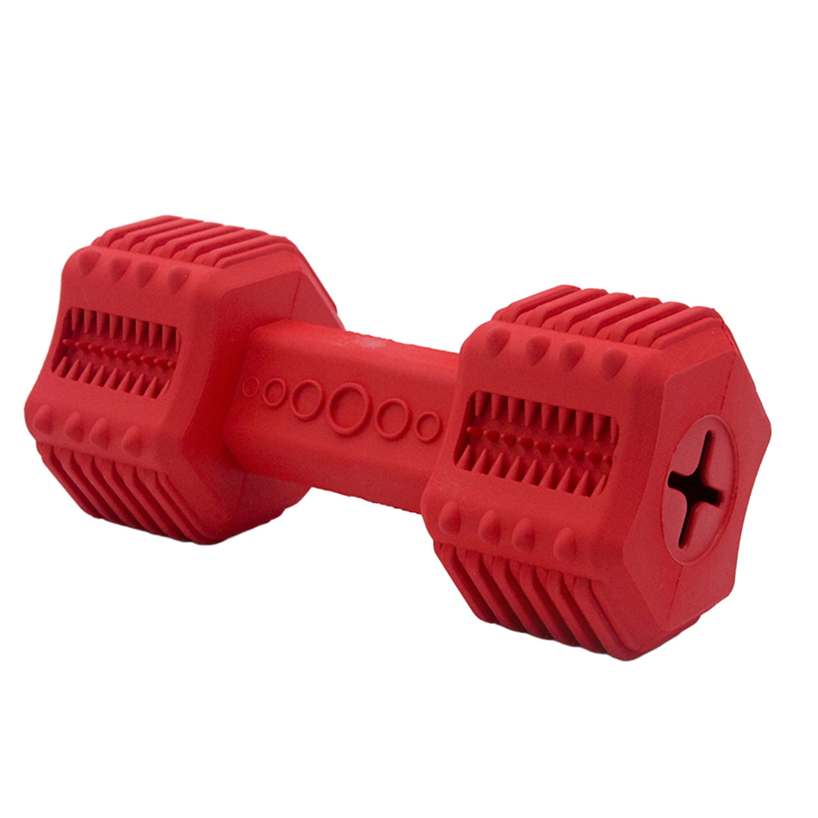 Kiskick Barbell Dog Toy Pet Toy Interactive Rubber Dog Chew Toy Barbell ...