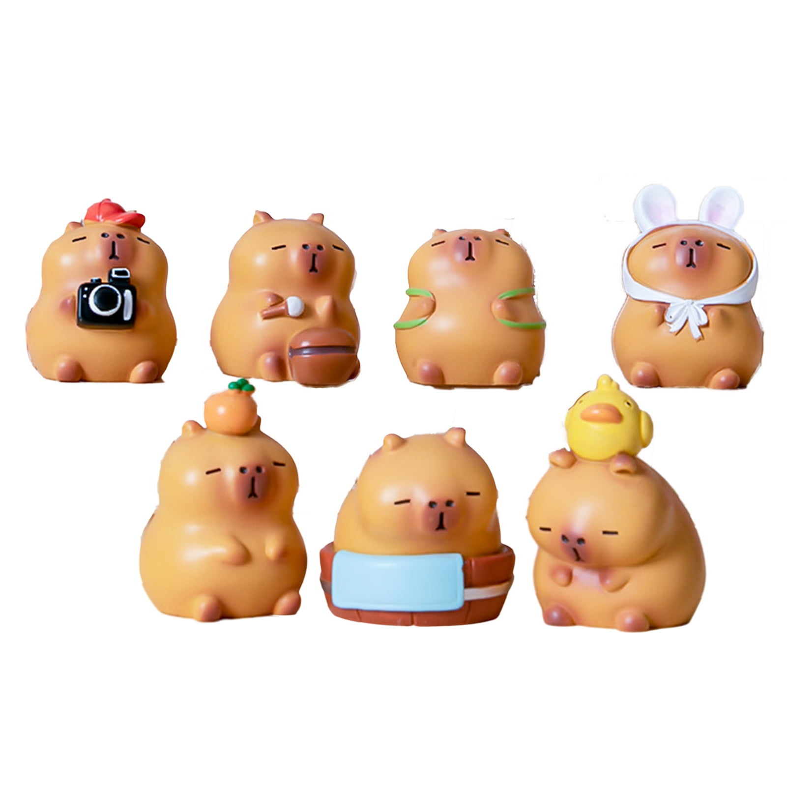 Kiskick Colorful Capybara Ornament Cartoon Capybara Ornament Capybara ...