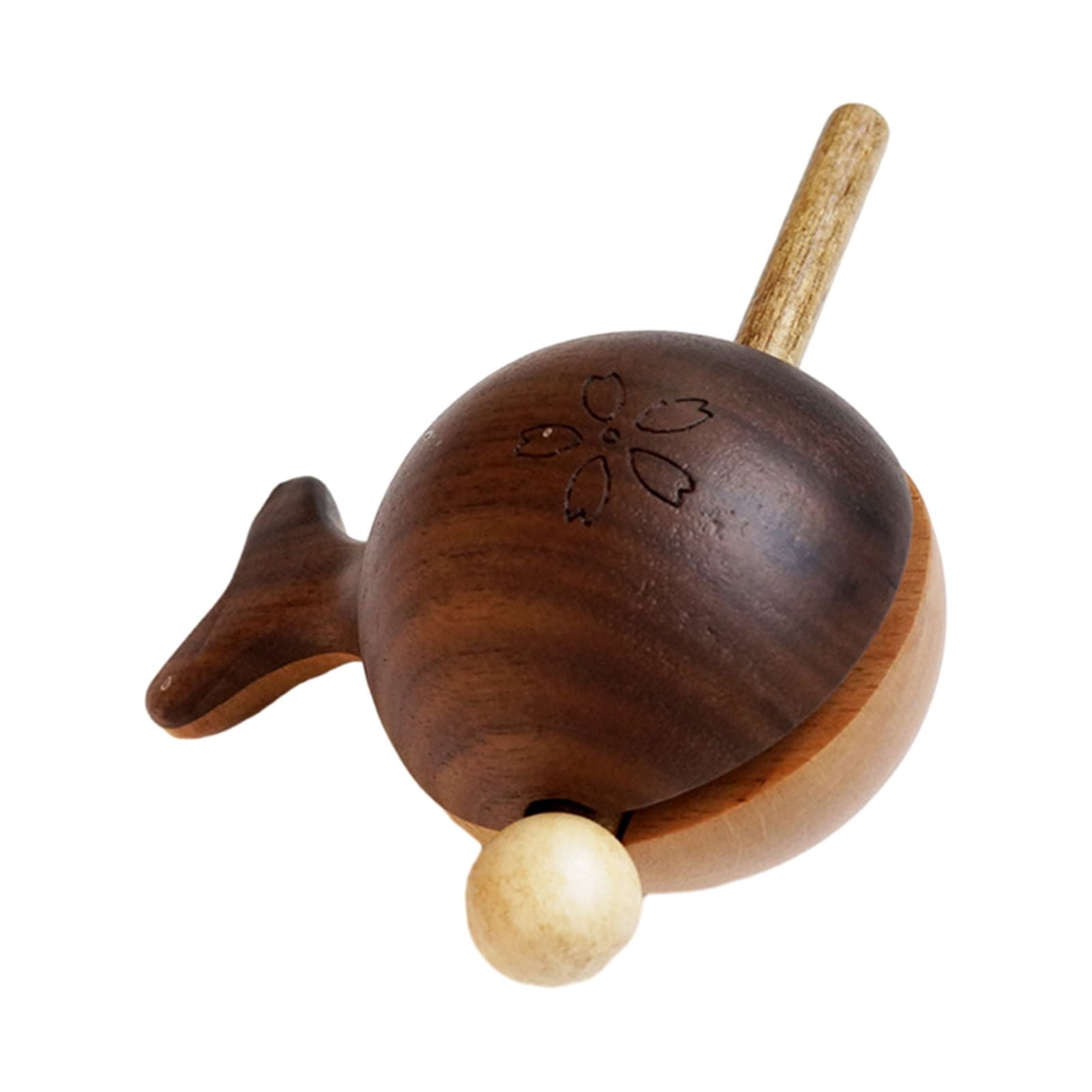 Kiskick Comfortable Touch Wooden Fish Wooden Fish with Hammer Wooden ...